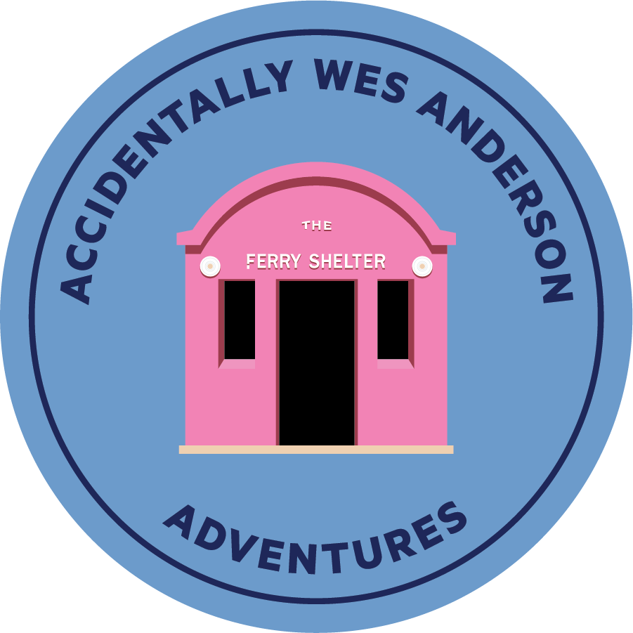 Sticker - Adventures Ferry Shelter- Big Blue (3") – AccidentallyWesAnderson