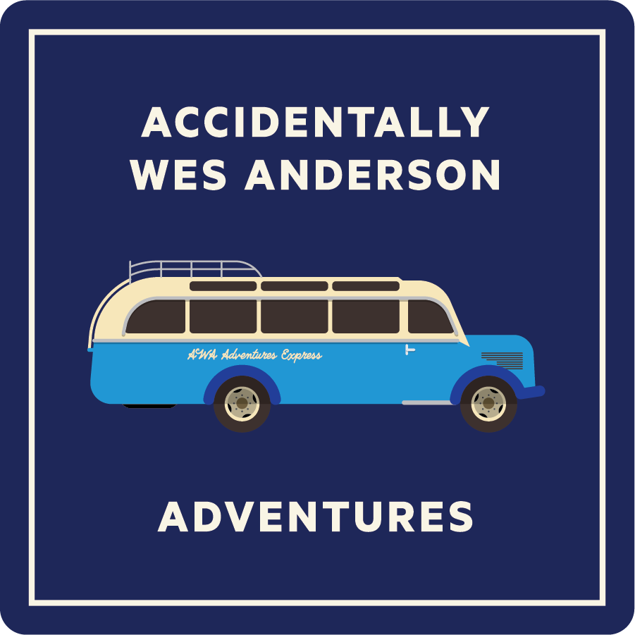 Sticker - Adventures Bus - Big Blue (3") – AccidentallyWesAnderson
